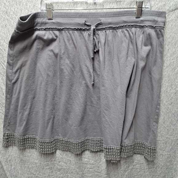 Avenue | Skirts | Avenue Womens Gray Mini Drawstring Accented Skirt 82 ...